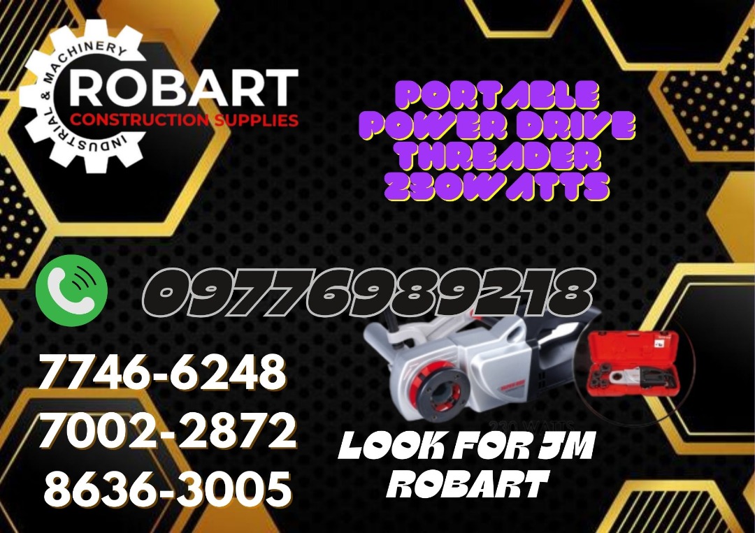 portable power drive threader 230watts, Commercial & Industrial ...