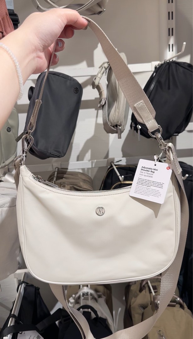 (PREORDER) AUTHENTIC LULULEMON ADJUSTABLE MINI SHOULDER BAG IN BONE ...
