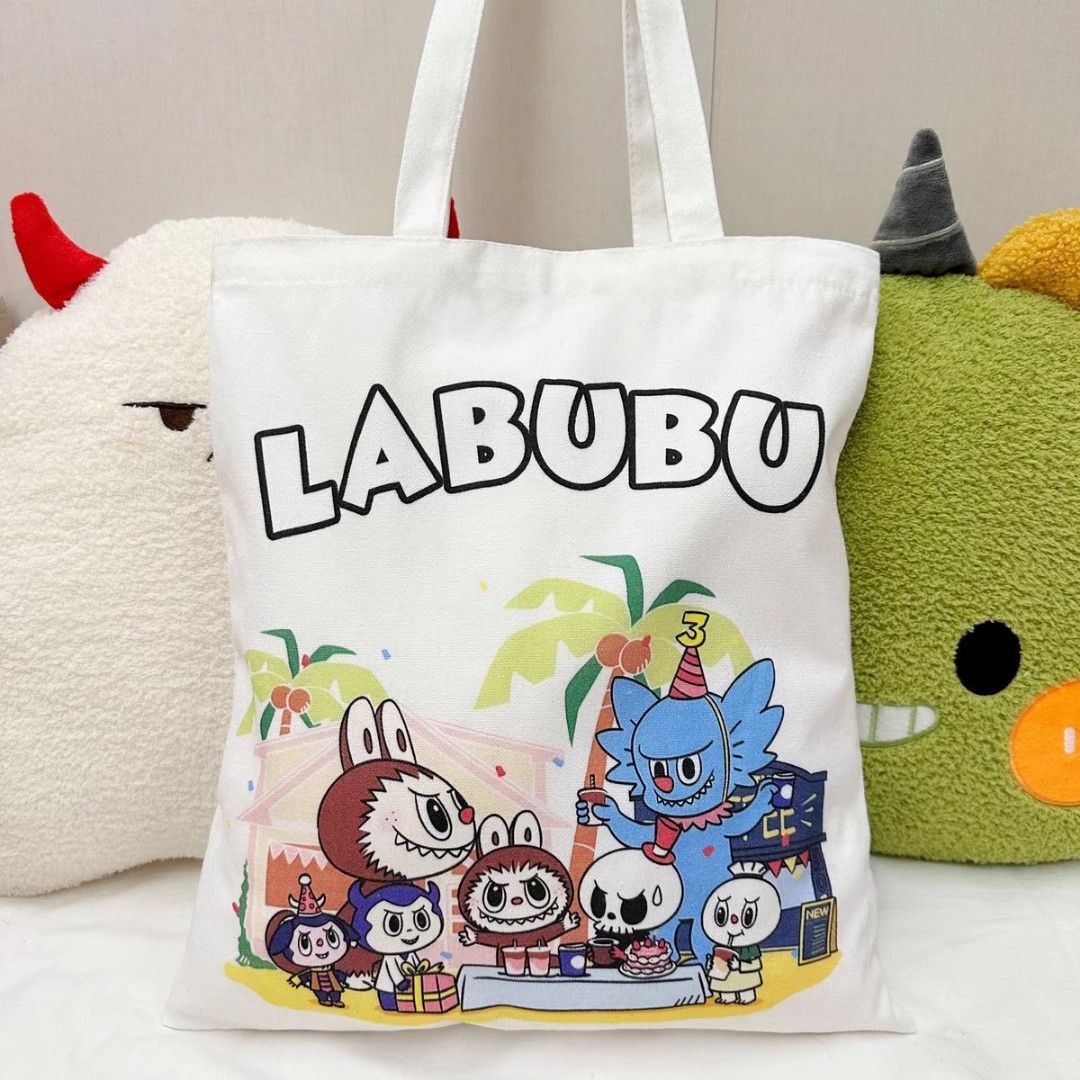 Preorder: Labubu Tote Bag, Women's Fashion, Bags & Wallets, Tote Bags ...