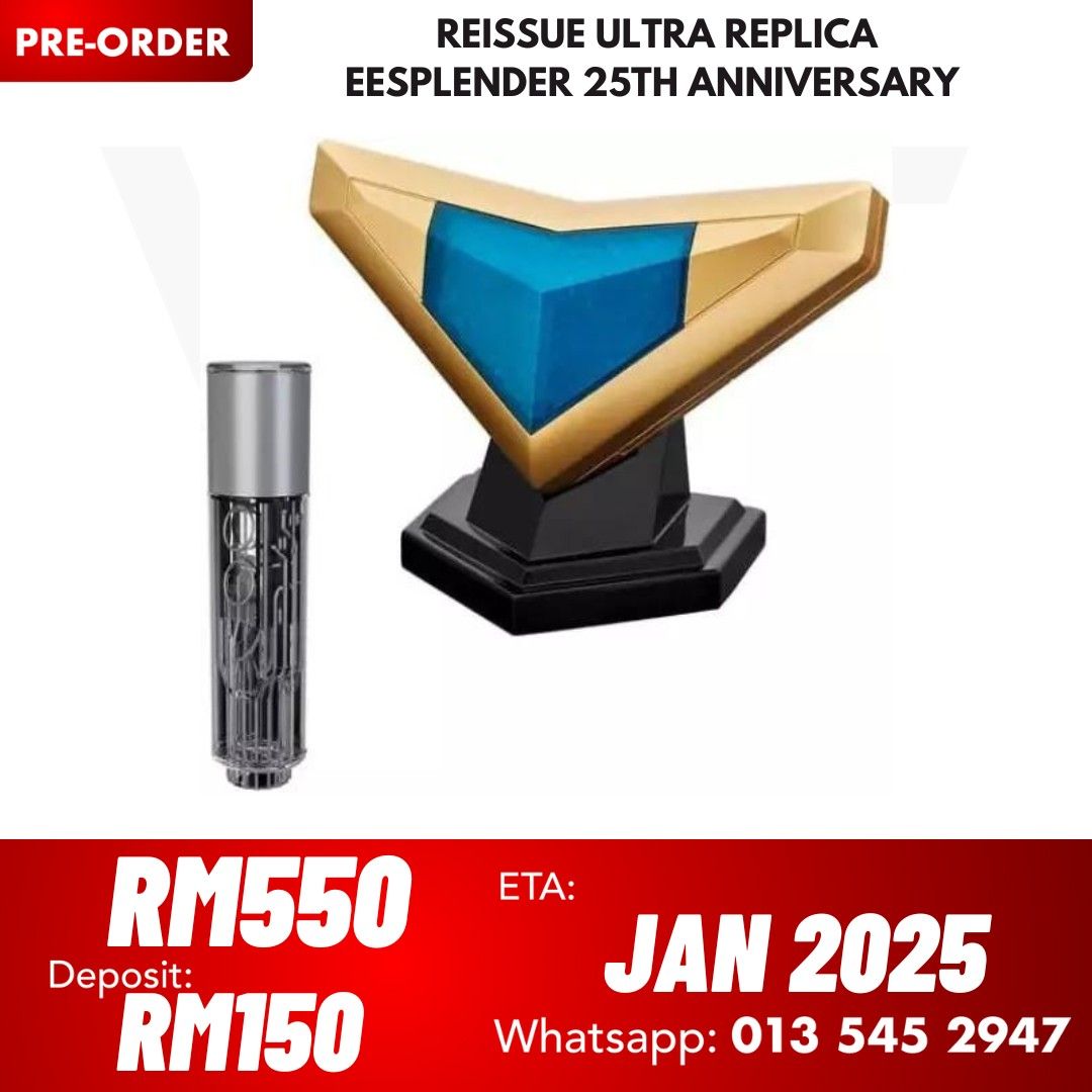 [Pre-Order] Ultraman Gaia : Reissue Ultra Replica Esplender 25th ...