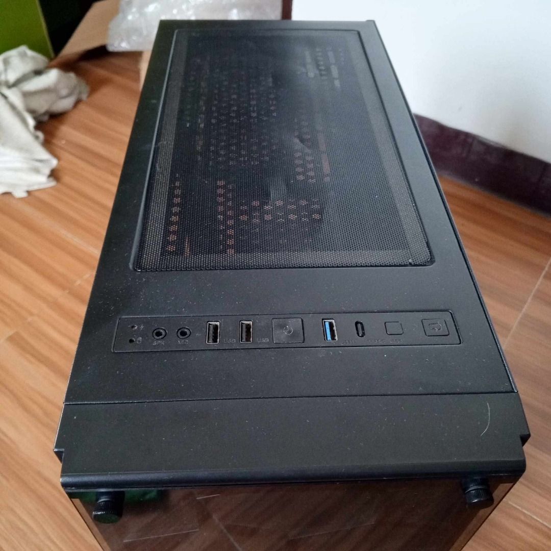 Rakk Hawani Mid Tower Tempered Glass Black Support ATX, MATX, ITX ...