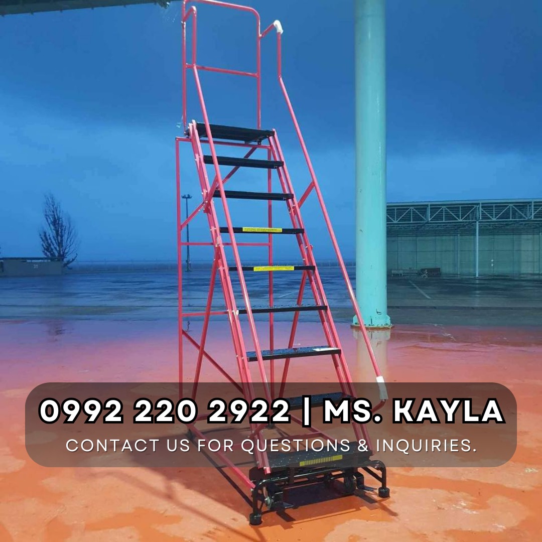 ROLLING PLATFORM LADDER, Commercial & Industrial, Construction ...