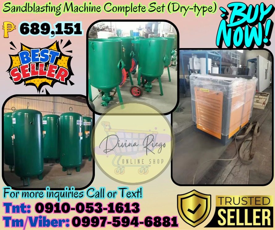 Sandblasting Machine Dry Type Complete Set, Commercial & Industrial ...