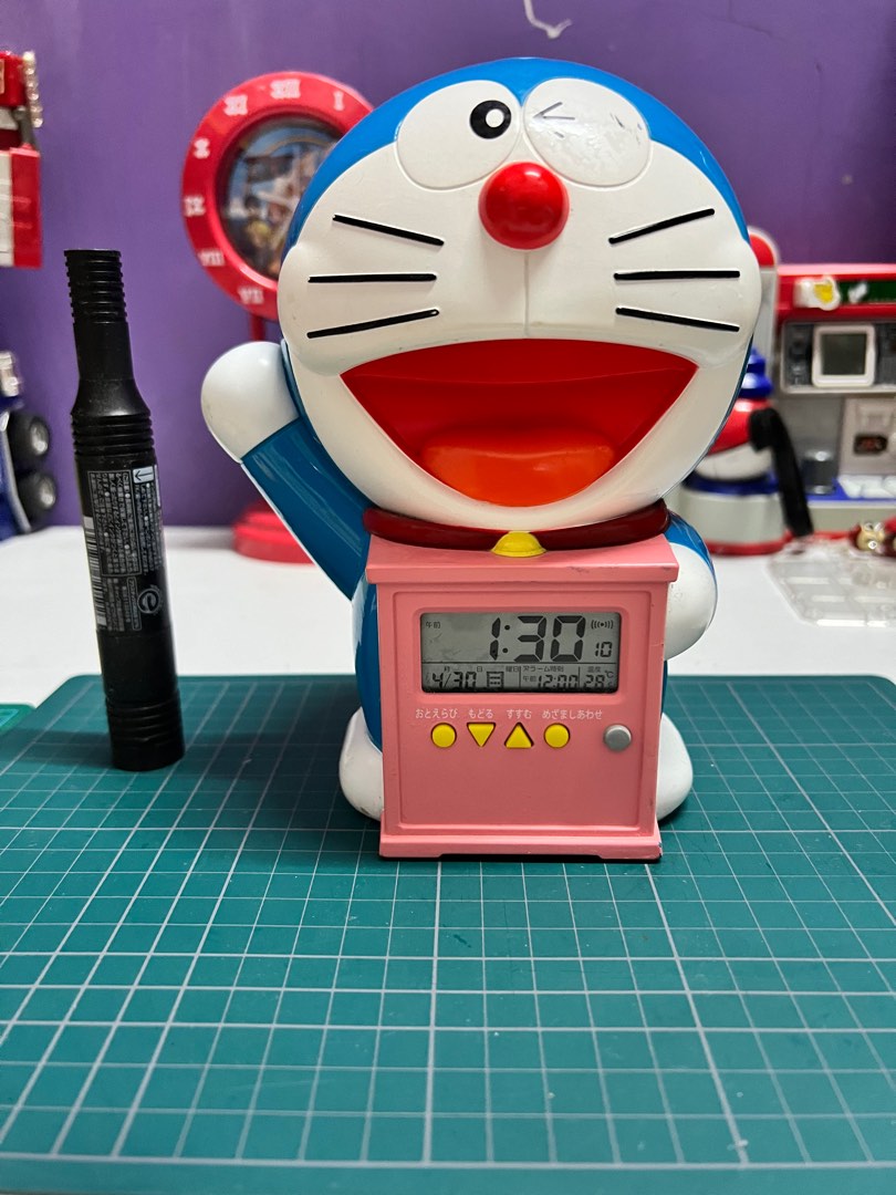 Seiko Clock Character Alarm Clock Doraemon Chattering Alarm, Furniture ...