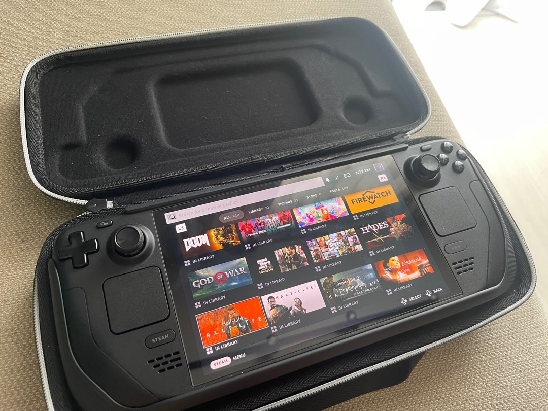 Steam Deck OLED SD 512GB + System 64GB, Video Gaming, Video Game ...