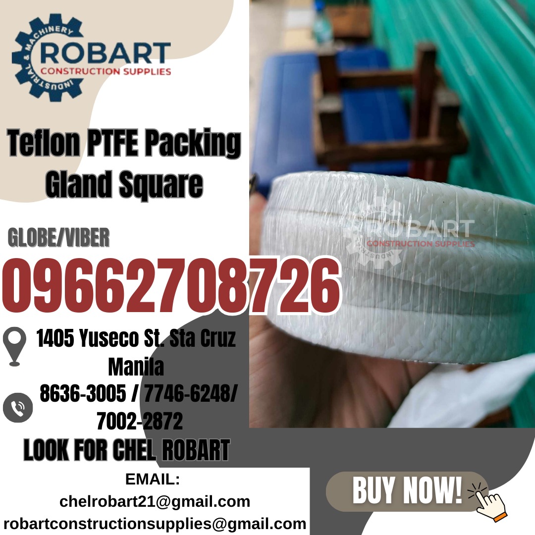 TEFLON PTFE PACKING GLAND SQUARE, Commercial & Industrial, Construction ...