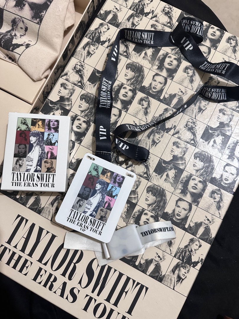 The Eras Tour LED VIP Tour Laminate w/ free light up bracelet, Hobbies ...