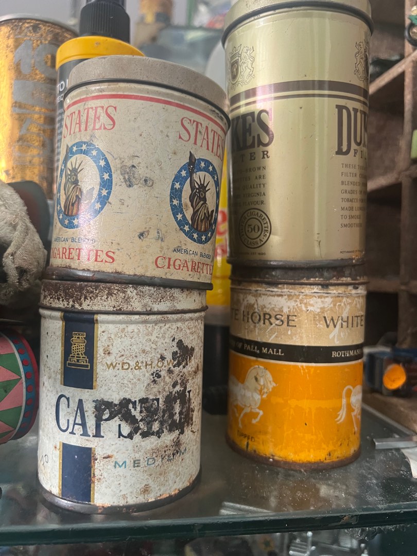 Tin rokok lama, Hobbies & Toys, Collectibles & Memorabilia, Vintage ...
