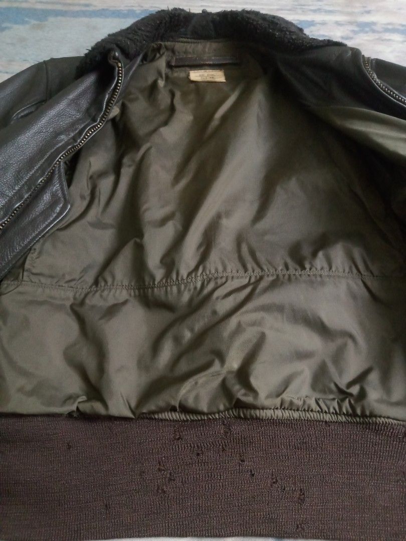 USN TYPE G-1 US NAVY JACKET FLYER INTERMEDIATE FLIGHT BOMBER JACKET ...