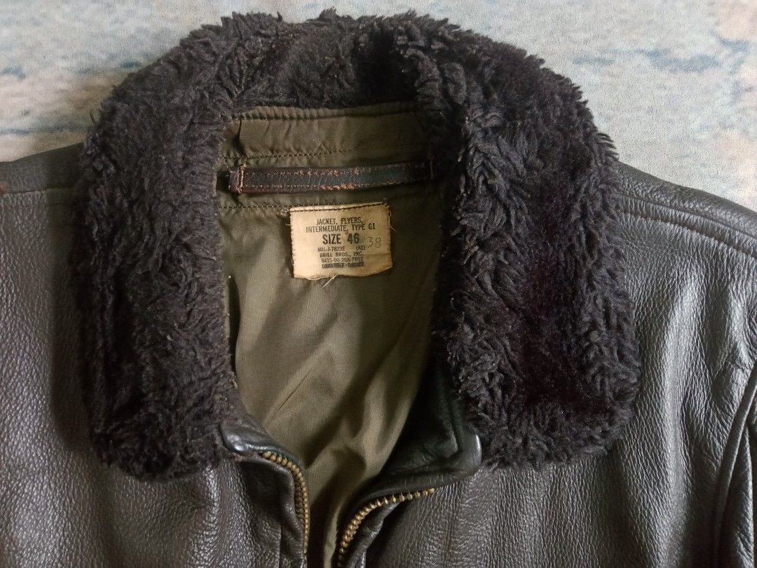 USN TYPE G-1 US NAVY JACKET FLYER INTERMEDIATE FLIGHT BOMBER JACKET ...