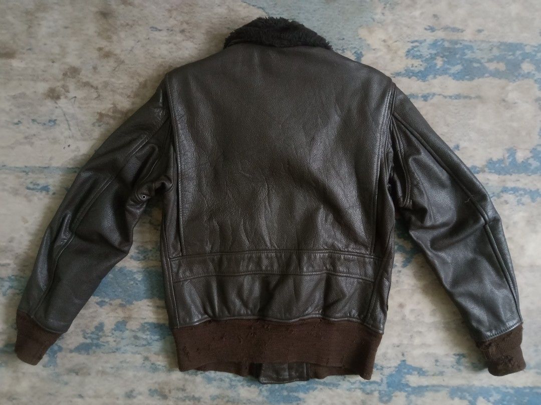 USN TYPE G-1 US NAVY JACKET FLYER INTERMEDIATE FLIGHT BOMBER JACKET ...