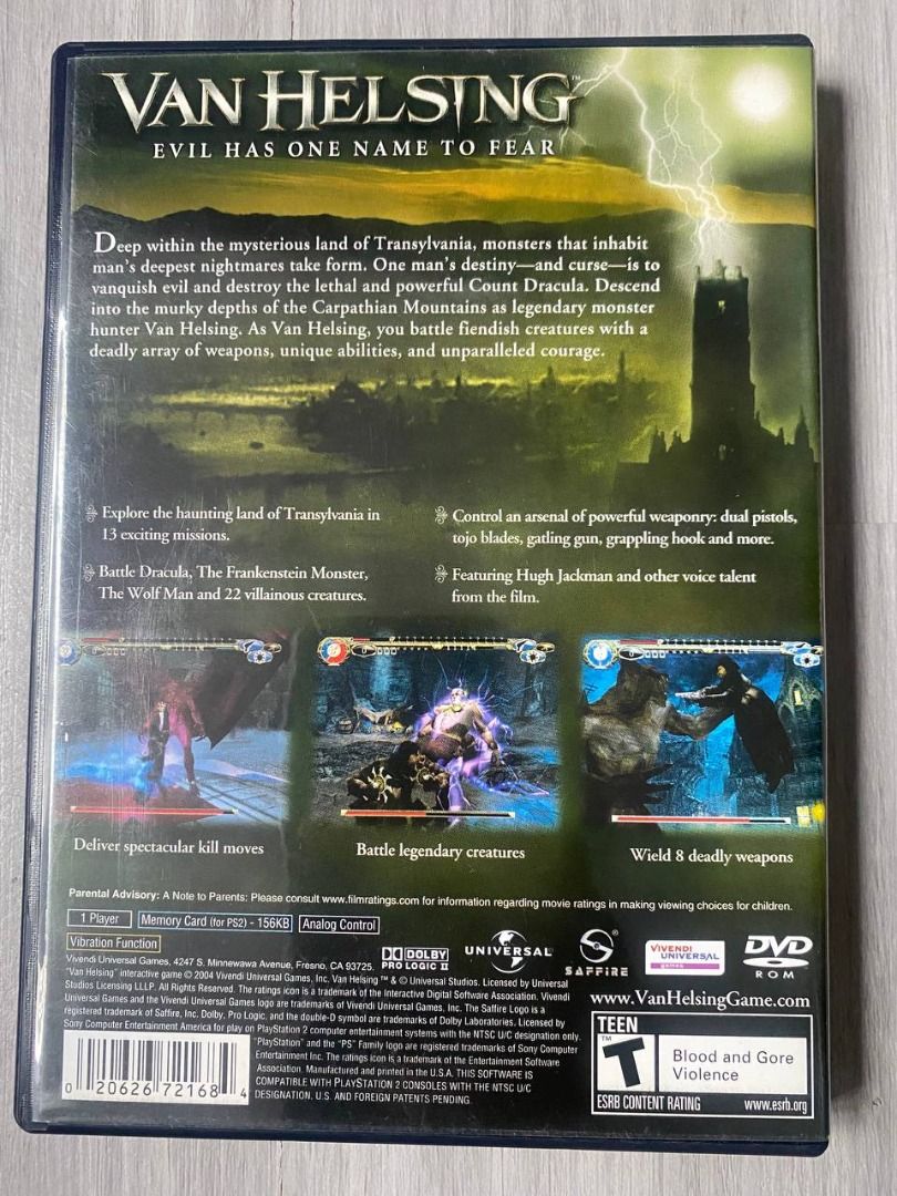 Van Helsing (PlayStation 2 , 2004), Video Gaming, Video Games ...