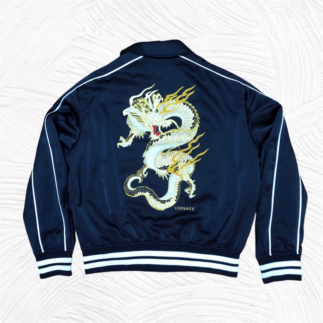 Versace Medusa& Dragon varsity jacket, Men's Fashion, Coats, Jackets ...