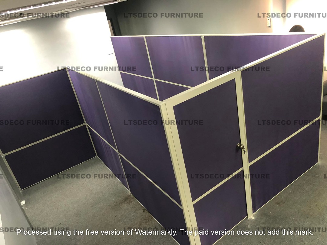 wall panel dividers office partition with doors, Furniture & Home ...