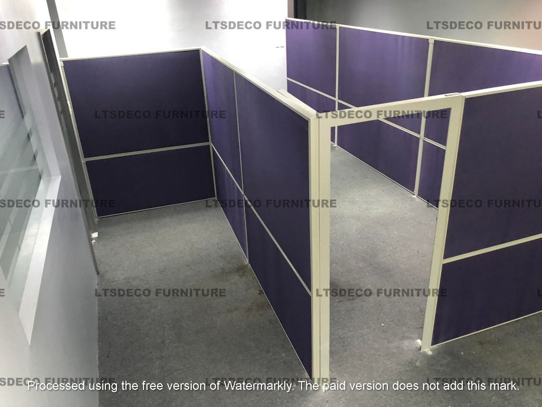 wall panel dividers office partition with doors, Furniture & Home ...