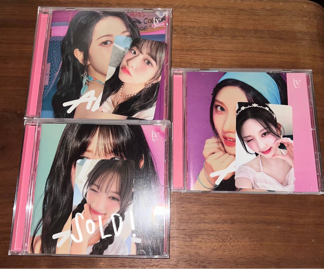 WTS LFB instocks sealed ive alive japan albums solo jacket member CDs yujin gaeul leeseo rei ...