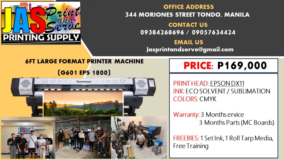 Xp600 PROMO w/ Inclusions! Large Format Printer Machine; SUBLIMATION ...
