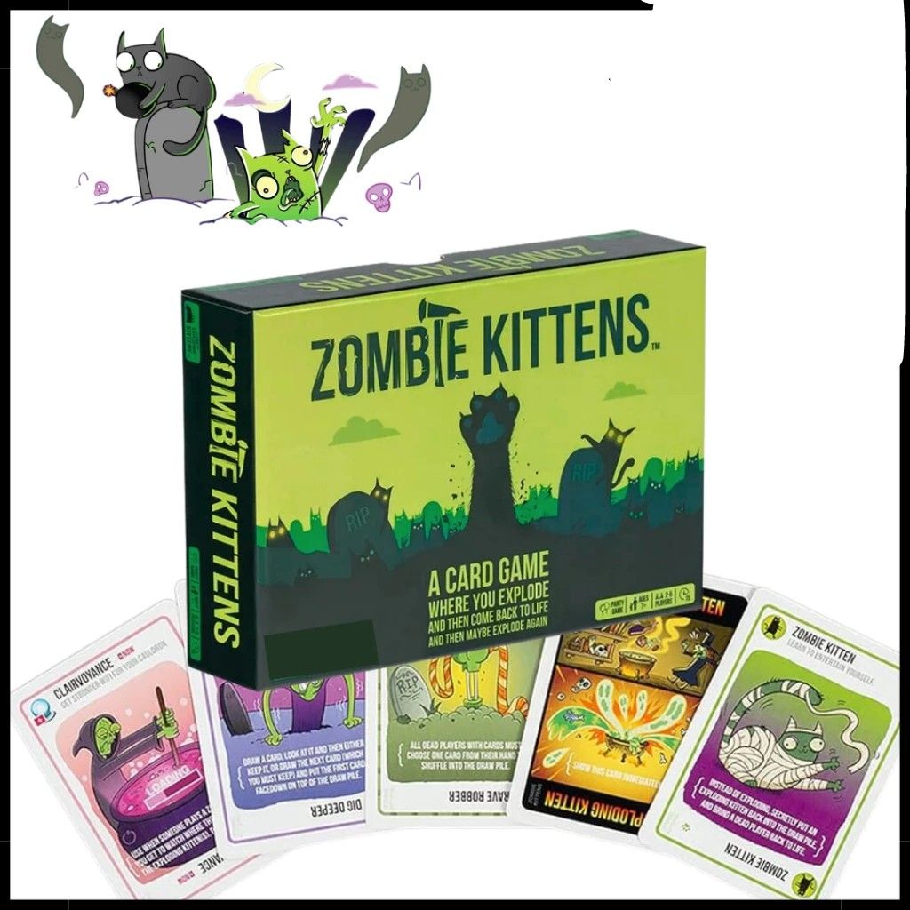 Zombie kittens extension exploding kitten, Hobbies & Toys, Toys & Games ...
