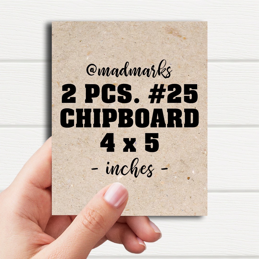 2pcs. CB#25 Chipboard 4x5 inches 2.5MM Photocard Packaging Support ...