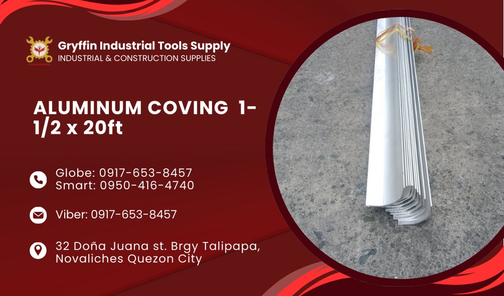 ALUMINUM COVING 1-1/2 x 20ft, Commercial & Industrial, Industrial ...