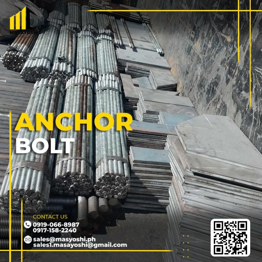 Anchor Bolt 1 x 23" x 6" x 3" thread with2 nuts and 1 FW. / Baseplate ...