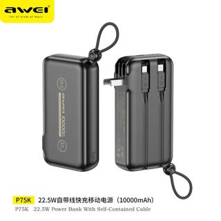 Awei 20K Power Bank P130K P131K A132 133K A136 A135K MULTIPLE OUTPUT ...