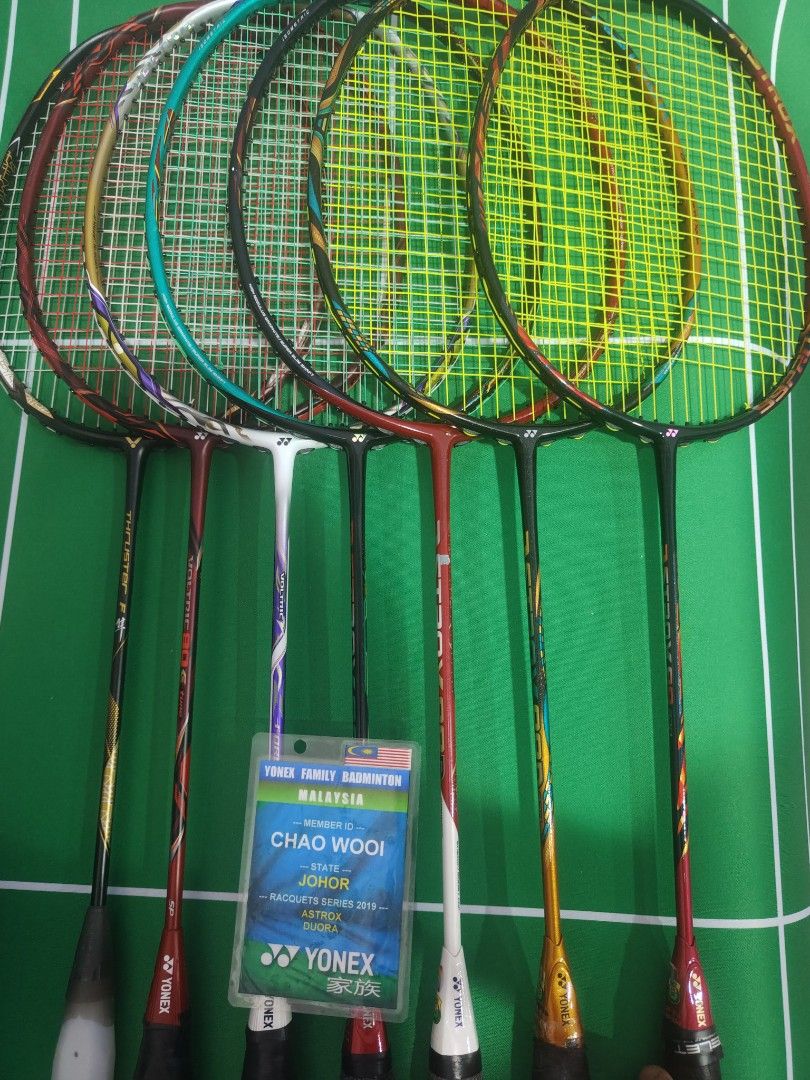 BADMINTON RACKET YONEX LINING VICTOR, Sports Equipment, Sports & Games ...