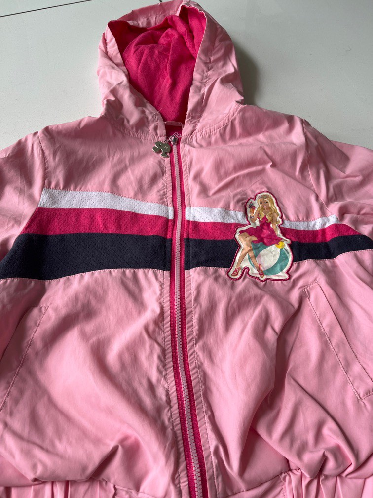 Barbie jacket windbreaker, Babies & Kids, Babies & Kids Fashion on ...