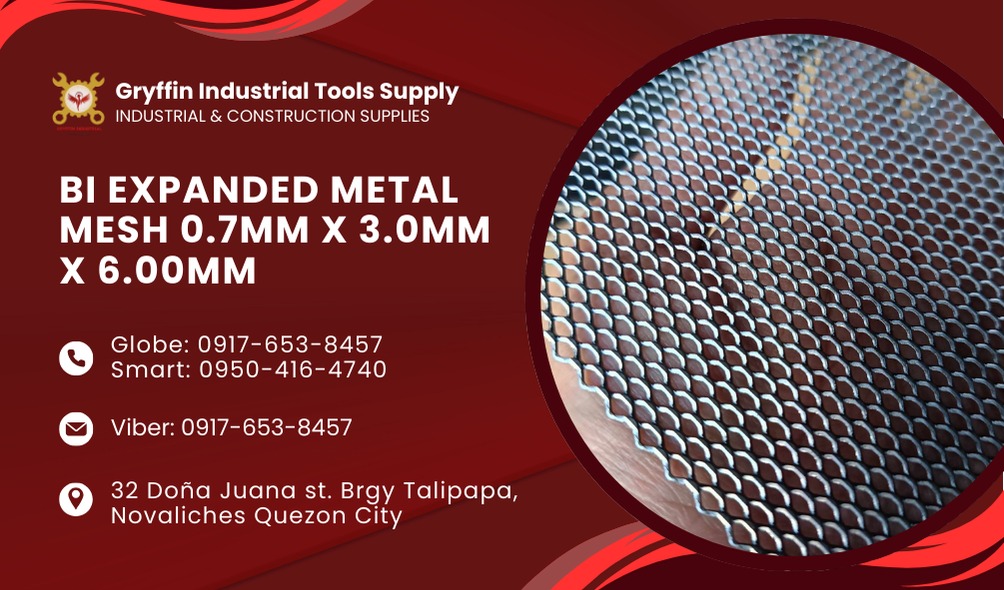 BI EXPANDED METAL MESH 0.7MM X 3.0MM X 6.00MM, Commercial & Industrial ...