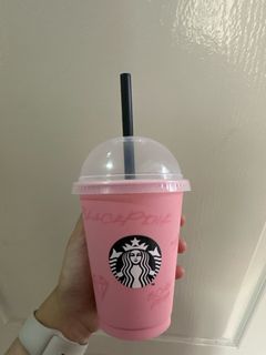 Starbucks BLACKPINK Doodle Pink Cold Cup (24oz), Furniture & Home ...