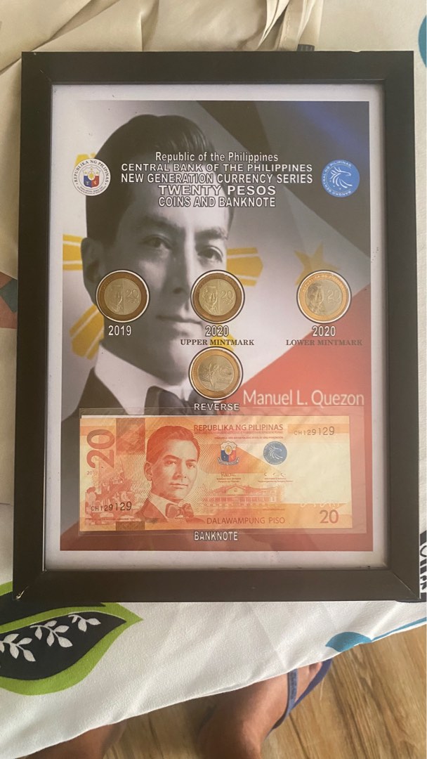 BSP NGC Series 20 piso with Frame and radar banknote, Hobbies & Toys ...