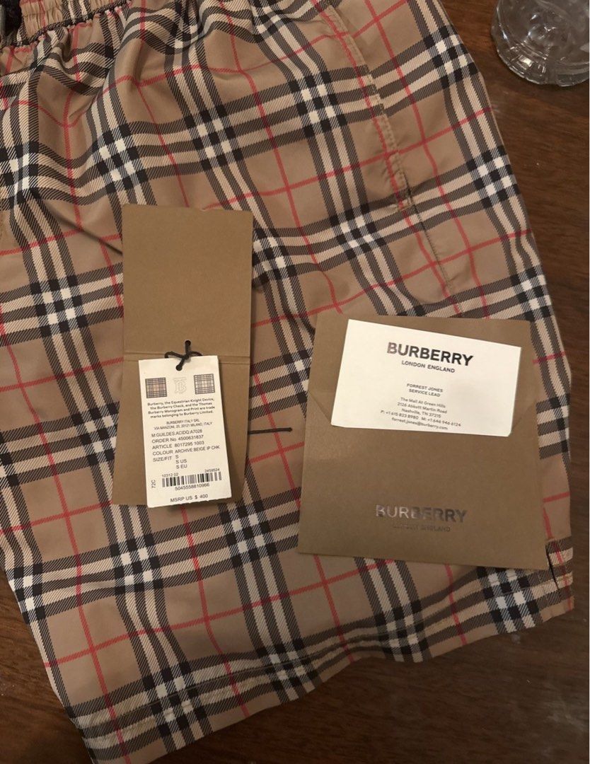 Burberry swim shorts (w Receipt and Tags), Men's Fashion, Bottoms ...