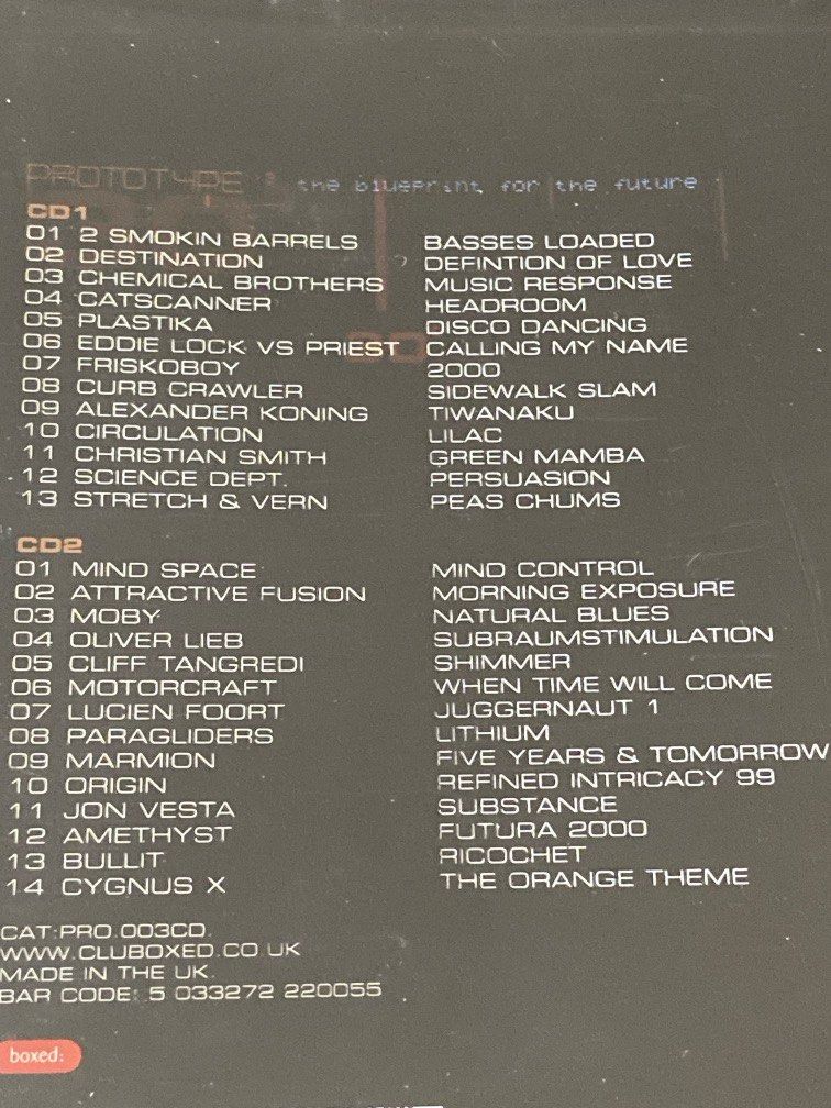 CD - Seb Fontaine Prototype 3, Hobbies & Toys, Music & Media, CDs ...