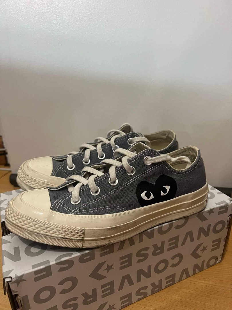 CDG Grey | 100% Original with Box, Women's Fashion, Footwear, Sneakers ...