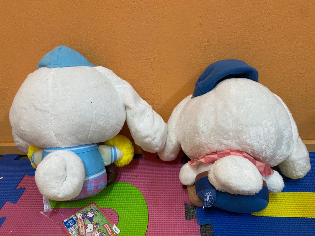 cinnamoroll plush toy cafe tsubaki and cinnamonroll pajamas, Hobbies ...