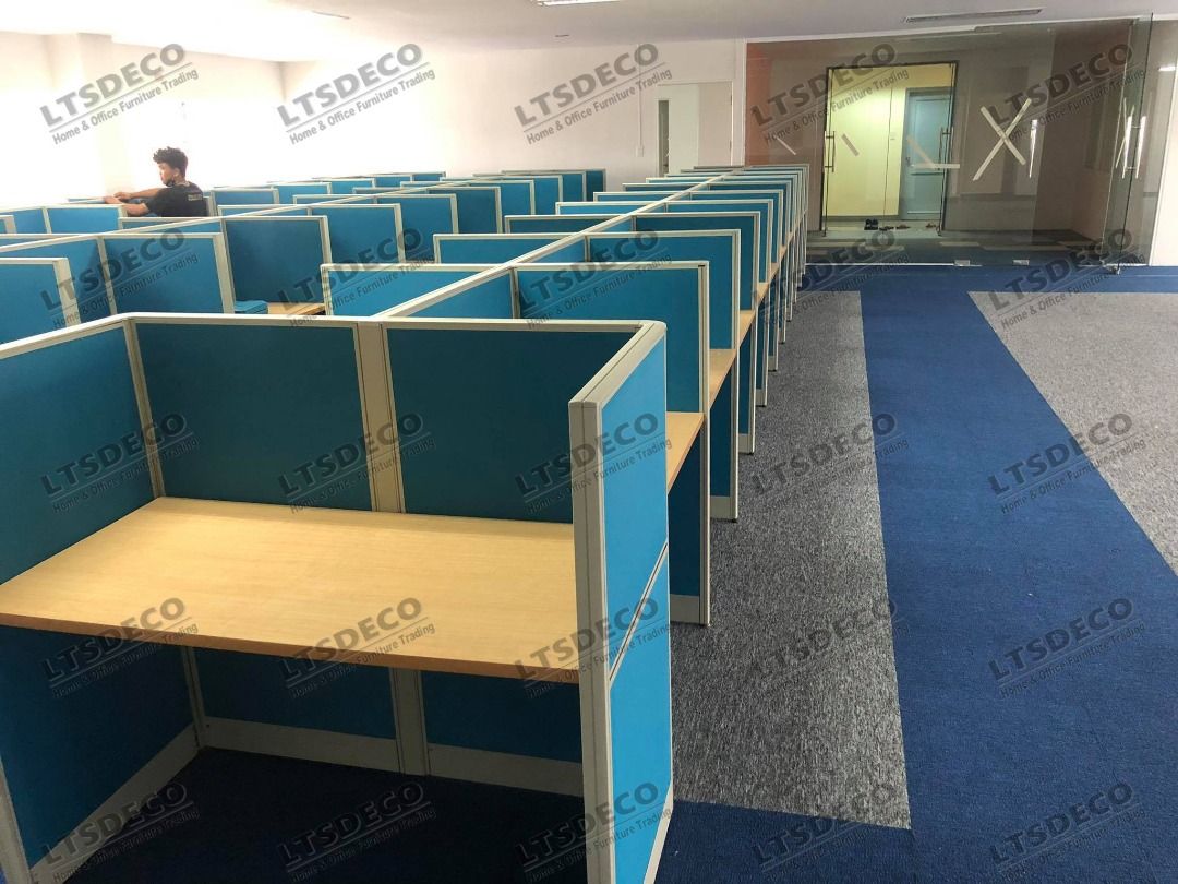 CUBICLE DESK TABLES OFFICE PARTITION, Furniture & Home Living, Office ...