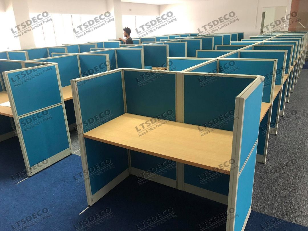 CUBICLE DESK TABLES OFFICE PARTITION, Furniture & Home Living, Office ...