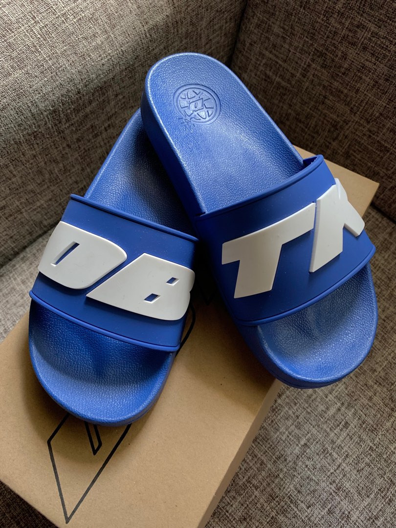 DBTK Cipher Slides in Blue, Men's Fashion, Footwear, Slippers & Slides ...