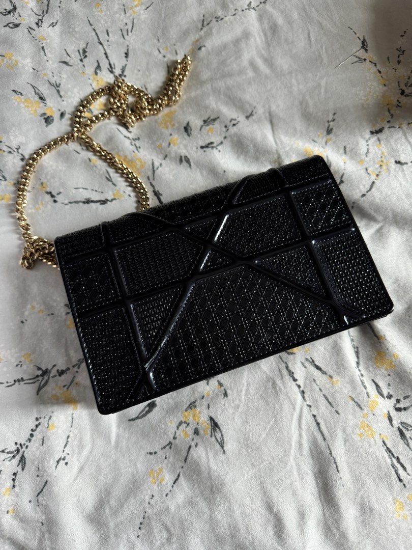 Diorama WOC in Metallic Deep Blue, Luxury, Bags & Wallets on Carousell