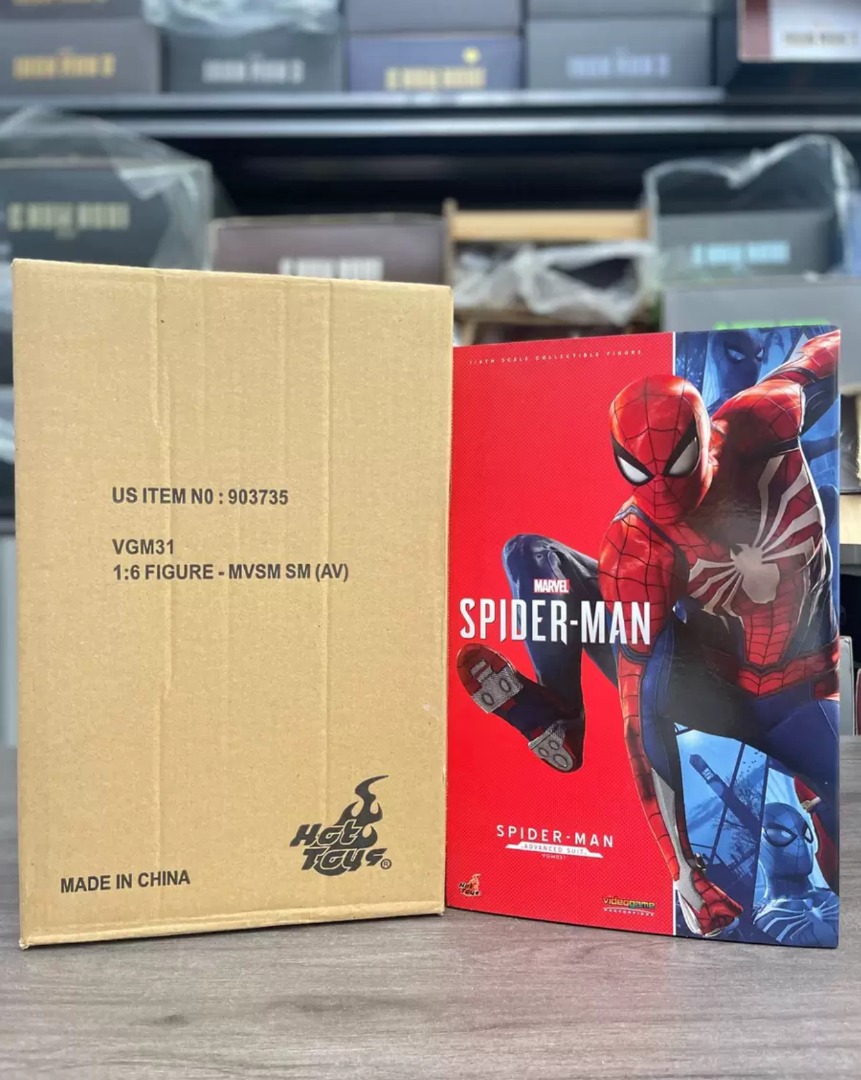 [Displayed] Hot Toys 1/6 Spider-Man Advanced Suit VGM31, Hobbies & Toys, Toys & Games on Carousell