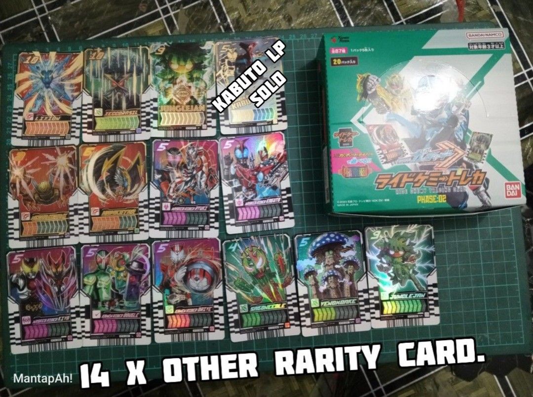 Dx Ride Chemy Card Phase 02 LOT Kamen Rider Gotchard Original BANDAI ...