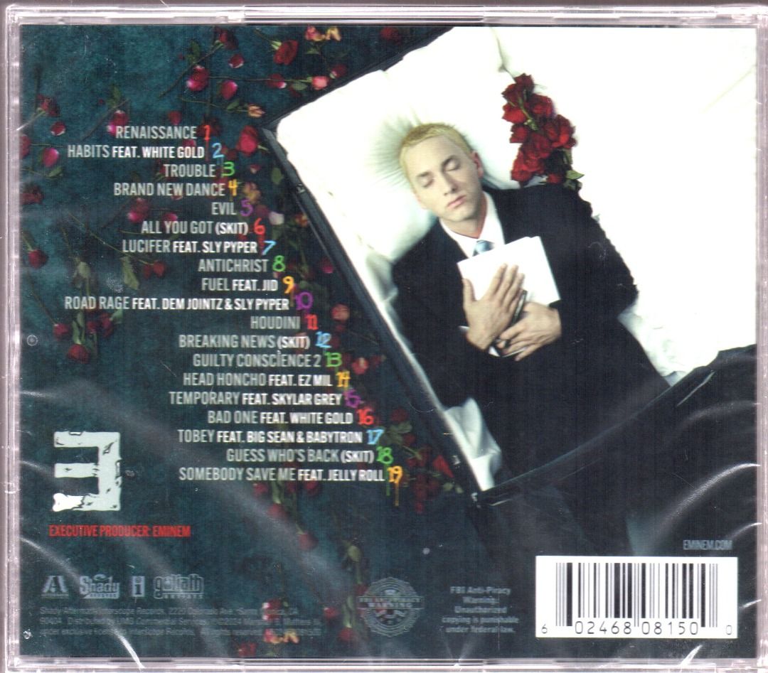 Eminem - The Death Of Slim Shady (Coup De Grâce) CD, Hobbies & Toys, Music & Media, CDs & DVDs ...