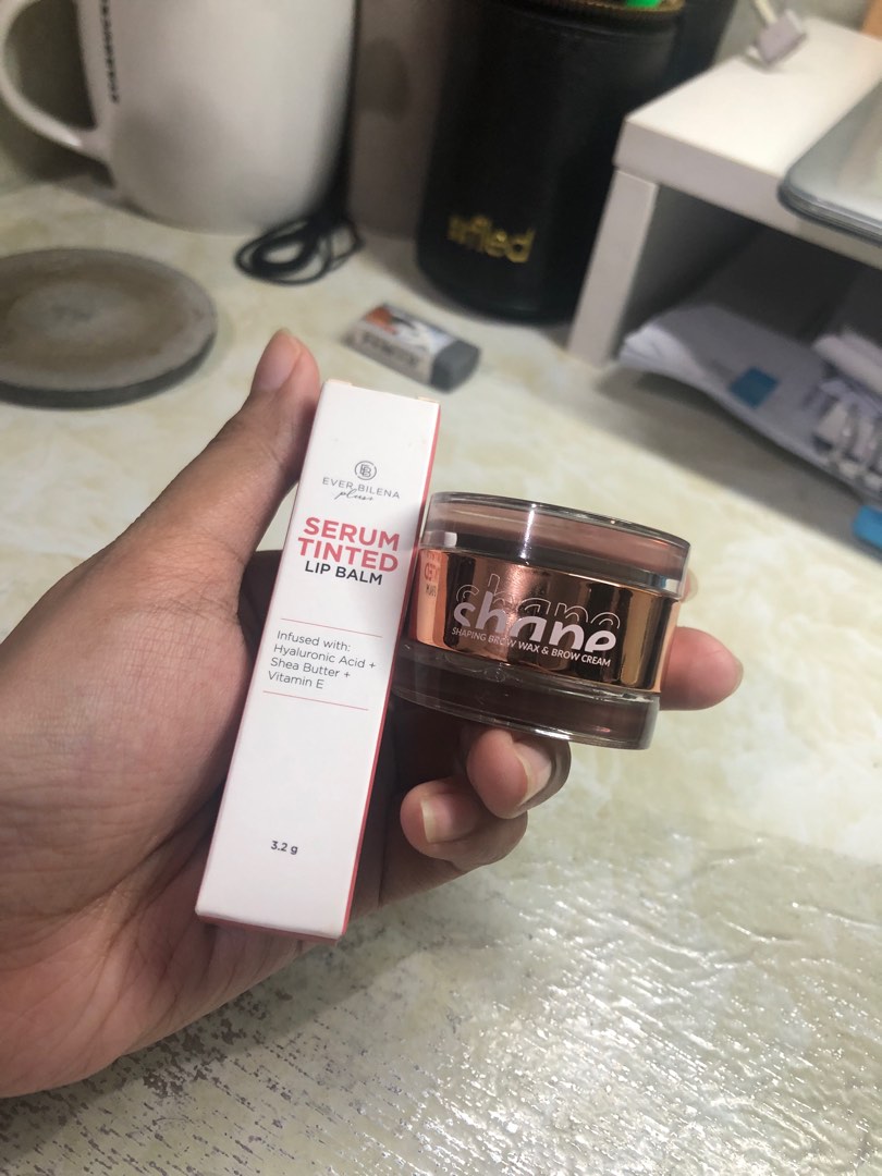 Everbilena Serum Tinted Lip Balm and O.Two.O Eye Brow Cream and Wax ...