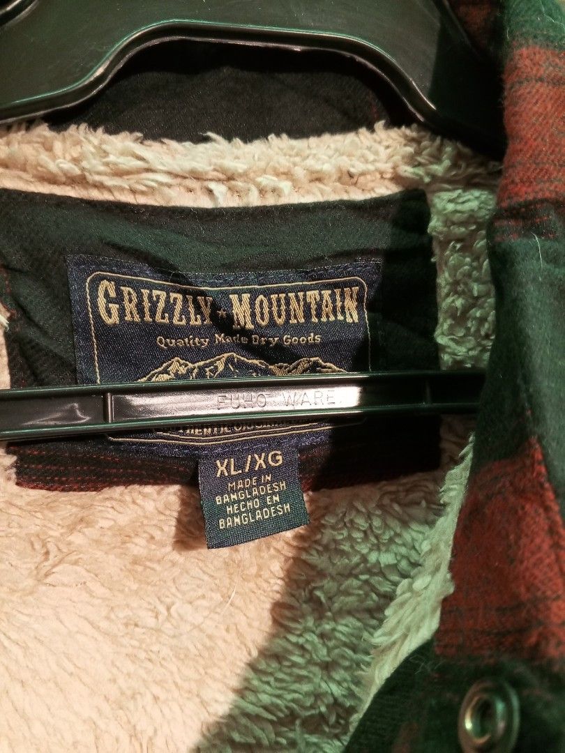 Grizzly Mountain veterano checkered polo lon sleeves size xL, Men's ...