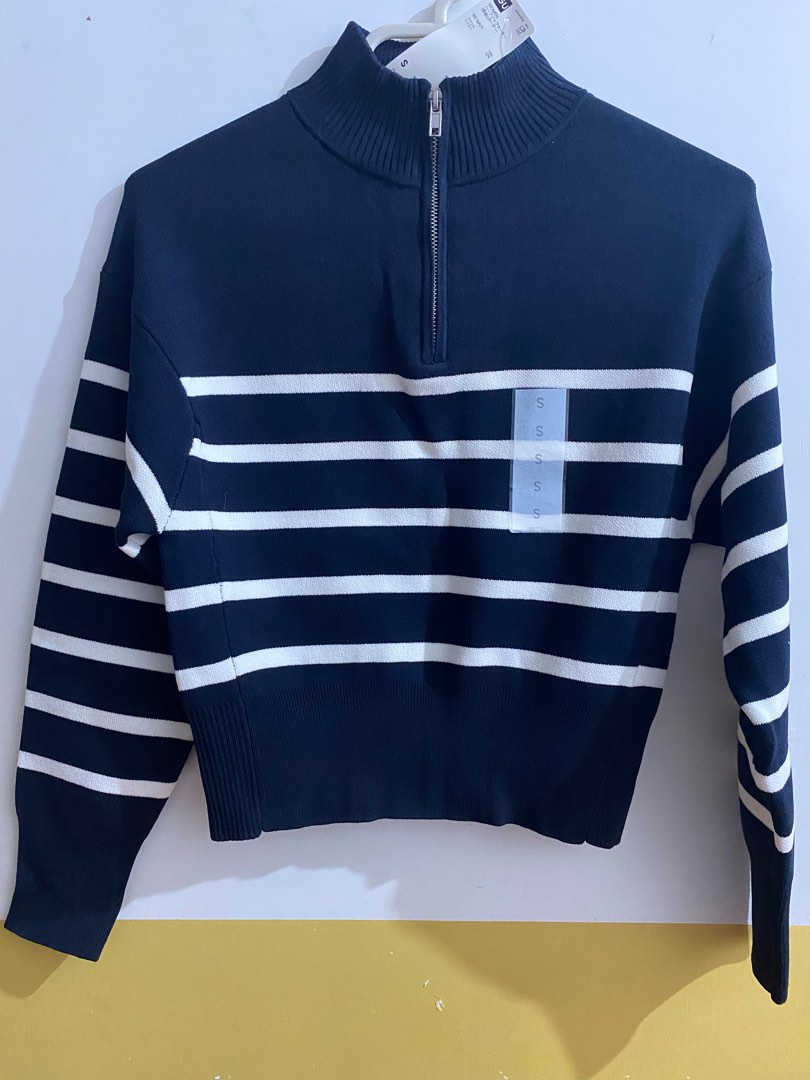 GU Stripes Sweater (sister company of Uniqlo), Women's Fashion, Coats ...