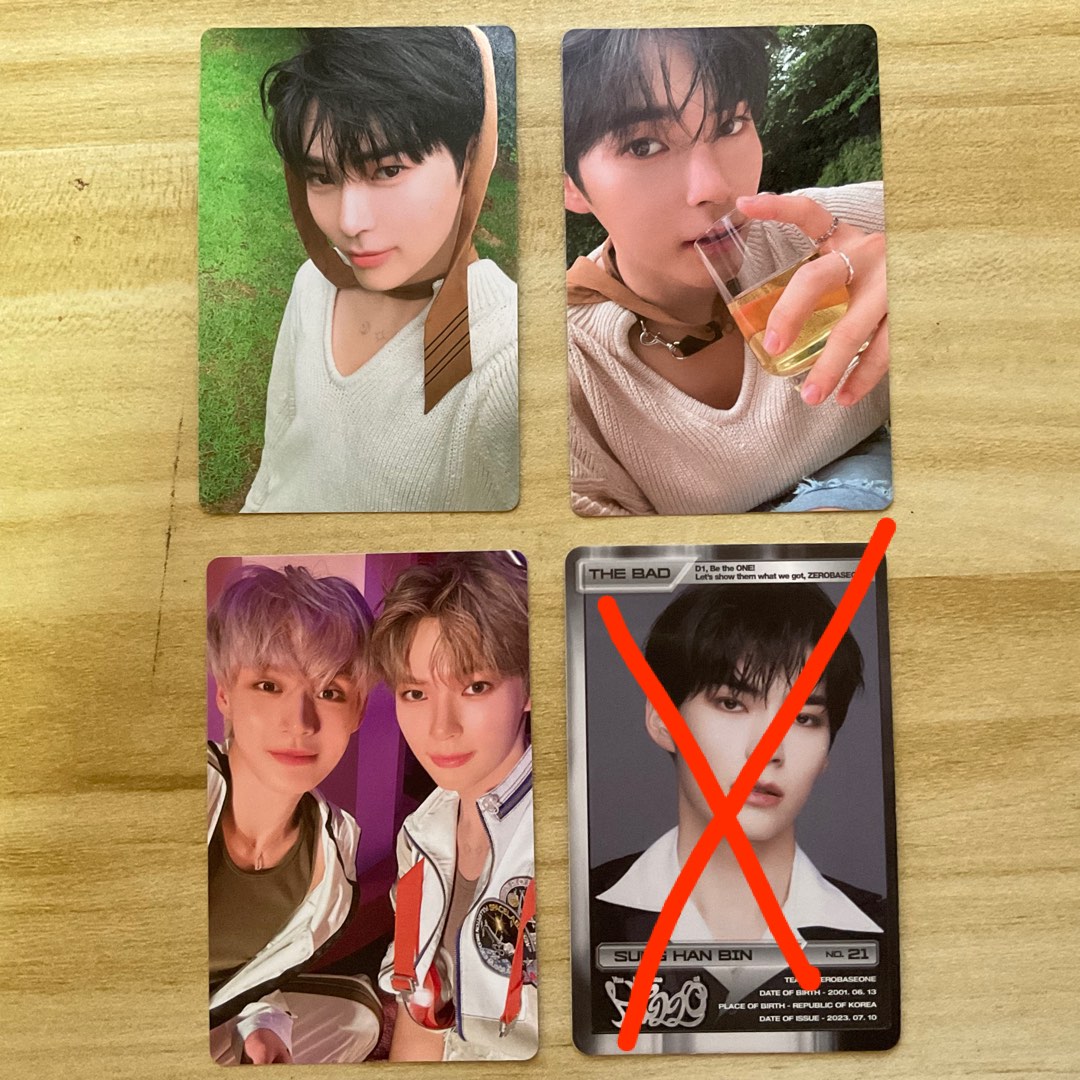 HANBIN ZEROBASEONE ZB1 PHOTOCARDS, Hobbies & Toys, Collectibles ...