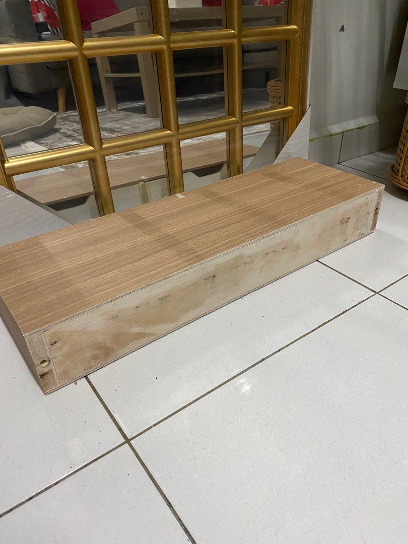 HANGING FLOATING WALL | RACK MINIMALIST CERMIN, Furniture & Home Living ...