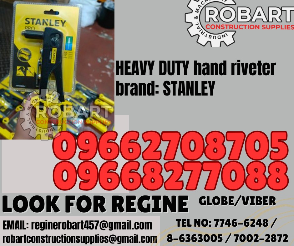 HEAVY DUTY hand riveter brand: STANLEY, Commercial & Industrial ...