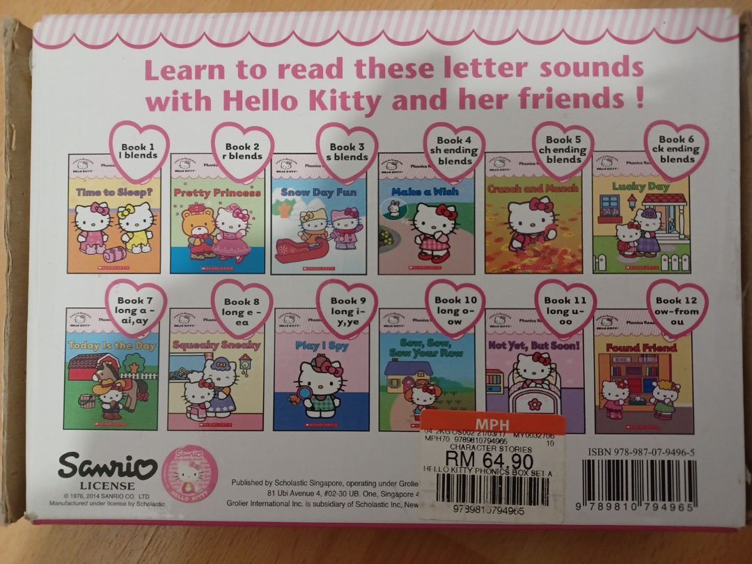 Hello Kitty Phonics books, Hobbies & Toys, Books & Magazines, Children ...