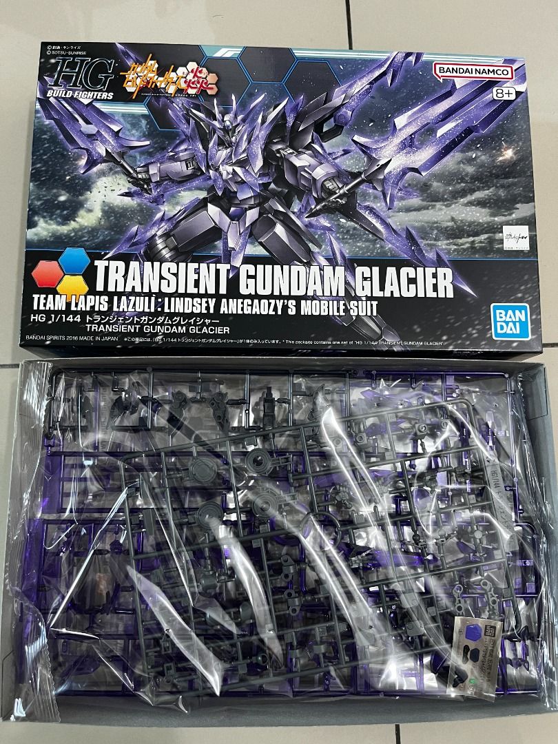 HG Gundam Transient Glacier, Hobbies & Toys, Toys & Games on Carousell